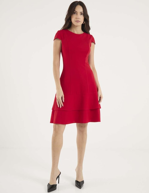 Vestido a la rodilla formal Rue de la Paix para mujer 1